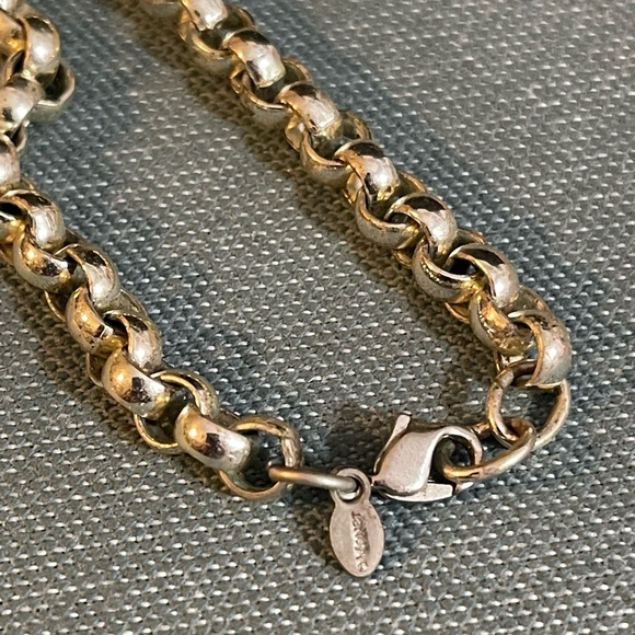 Monet | Jewelry | Vintage Monet Silver Tone Rolo Chain Necklace | Poshmark